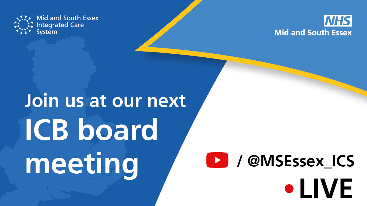 NHS Mid and South Essex's board meeting on Thursday 12 September - Mid ...
